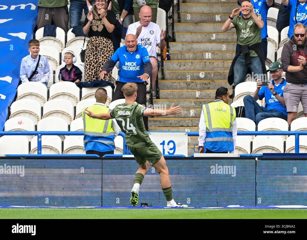 Peterborough United's Jimmy Jay-Morgan celebrates scoring his sides ...