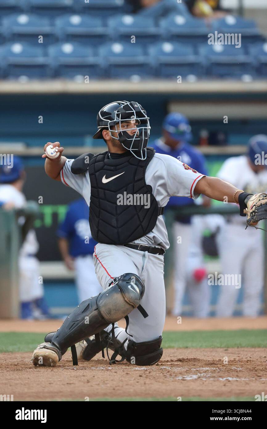 Alan Espinal (45) of the Fresno Grizzlies in the field against the ...