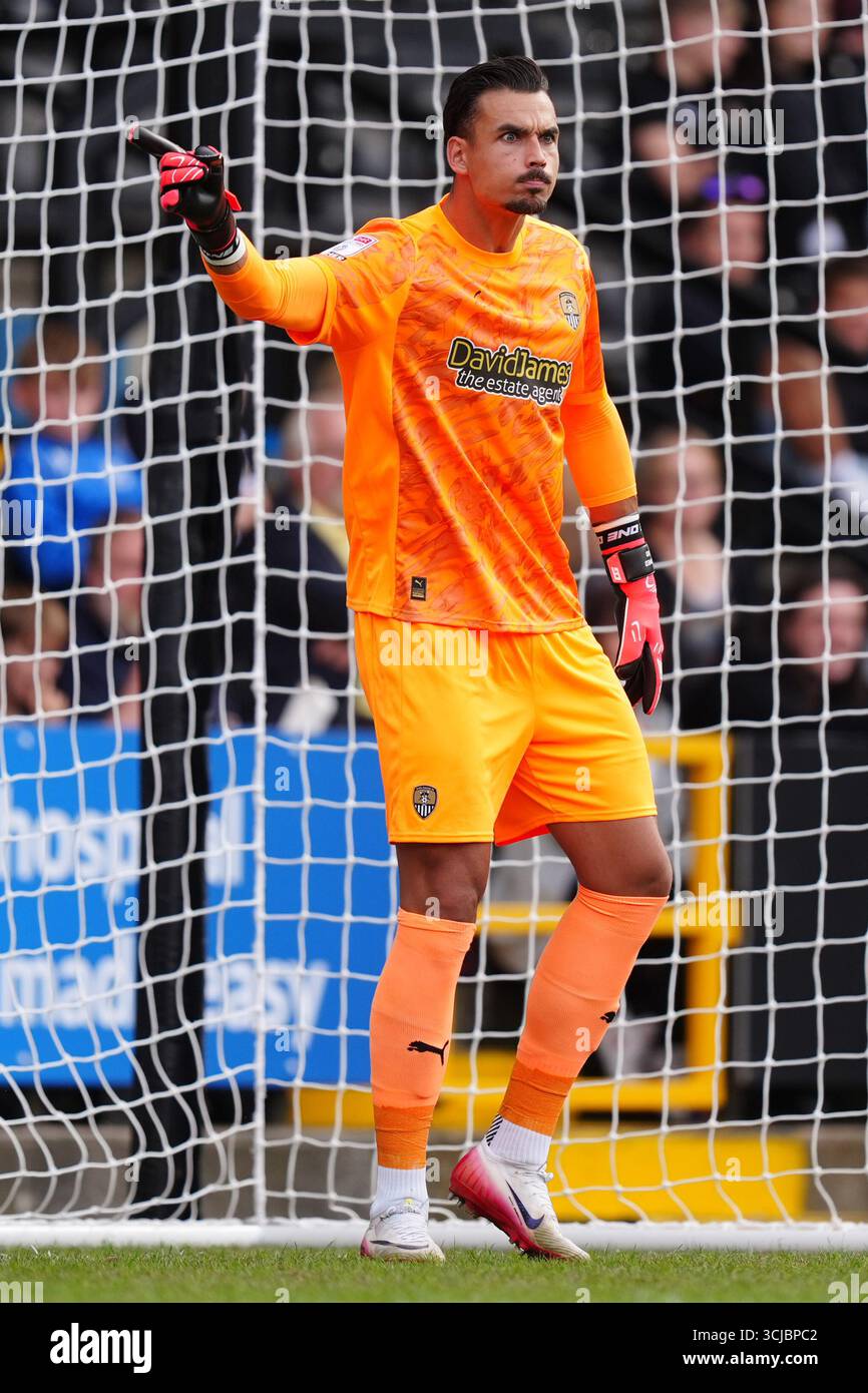 Notts County goalkeeper Kelle Roos during the Sky Bet League Two match ...