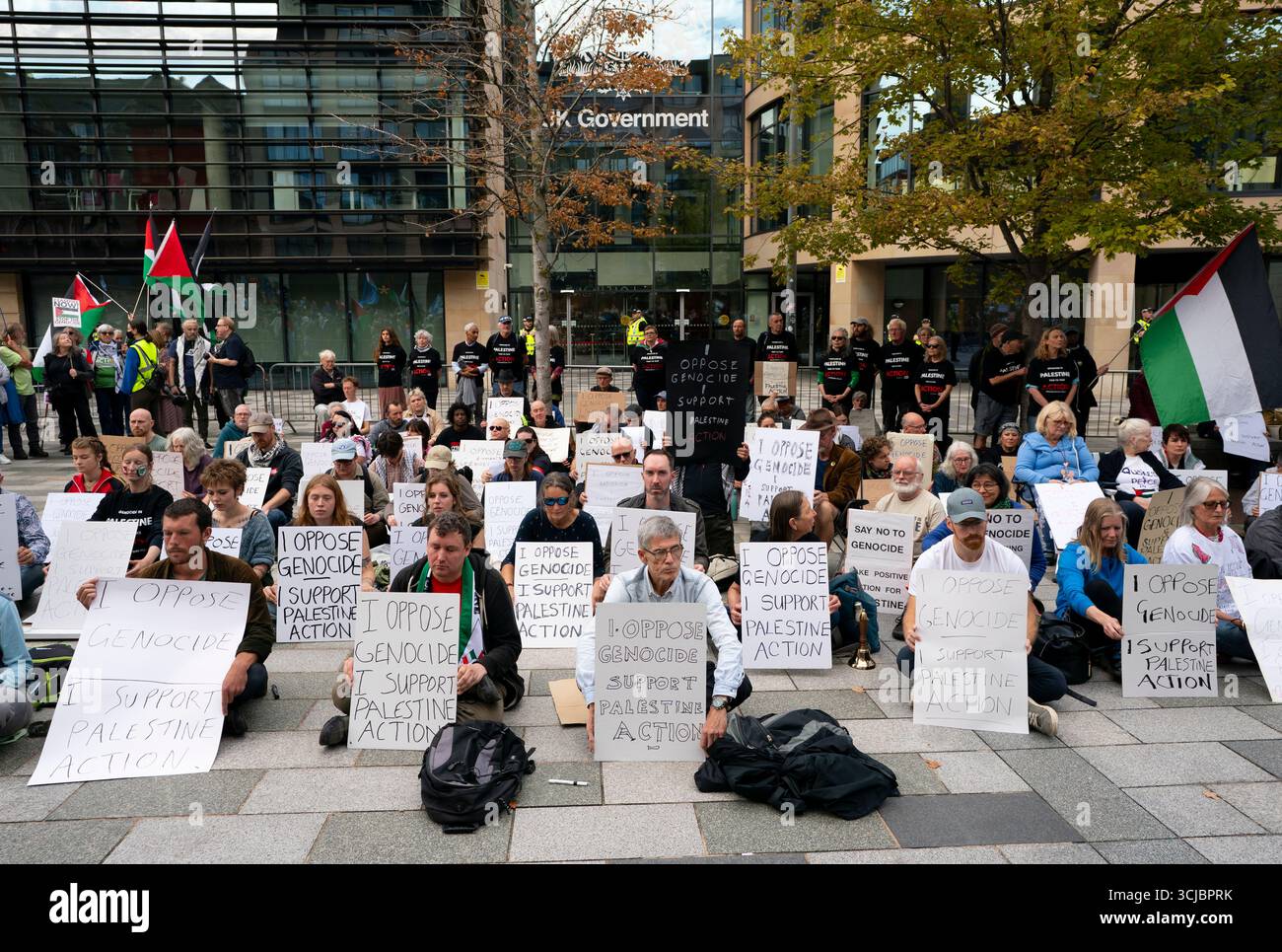 Edinburgh, Scotland, UK. 6th Sept 2025. Pro Palestine protesters hold ...