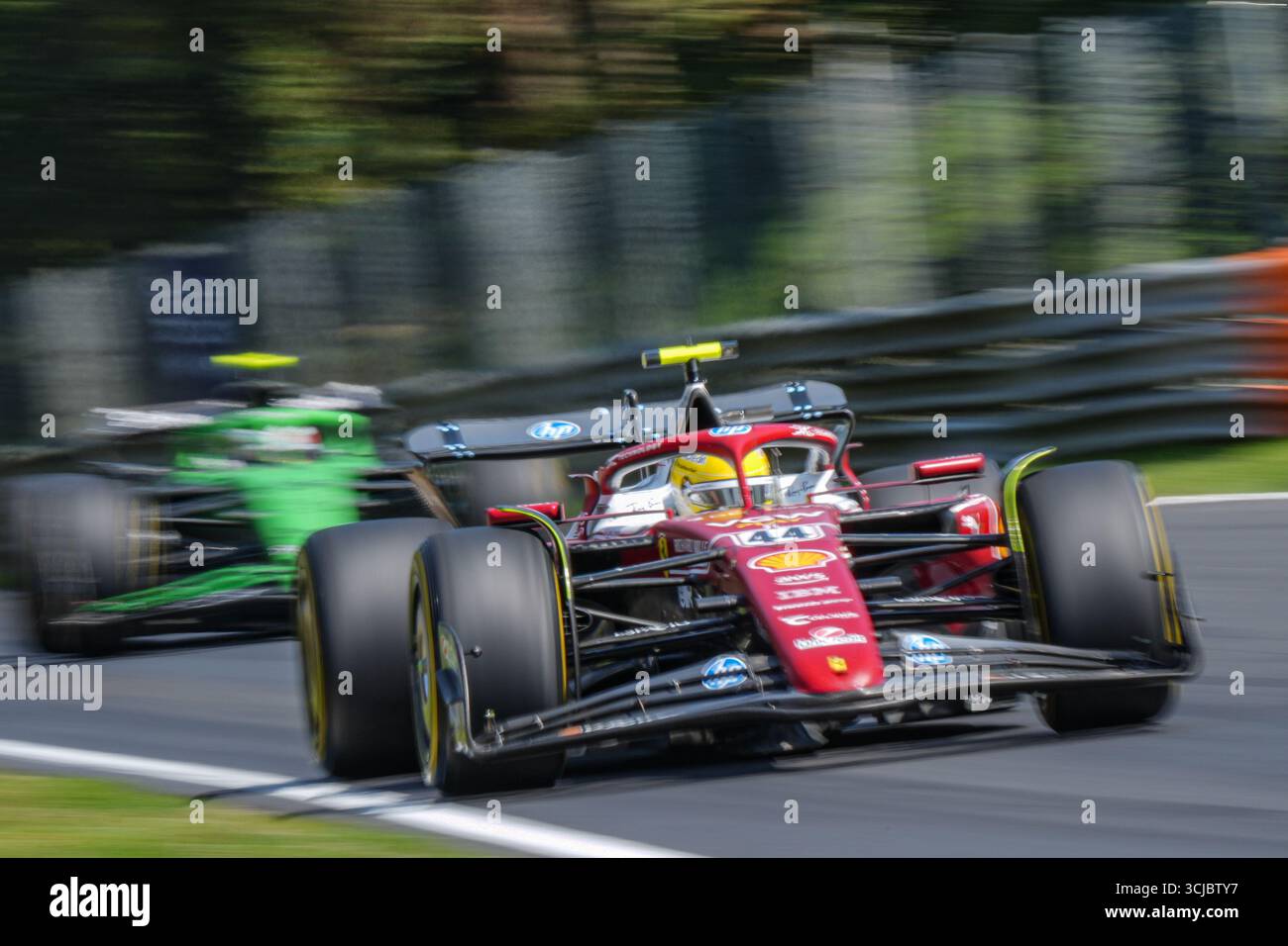 Lewis Hamilton of United Kingdom driving the (44) Scuderia Ferrari HP ...