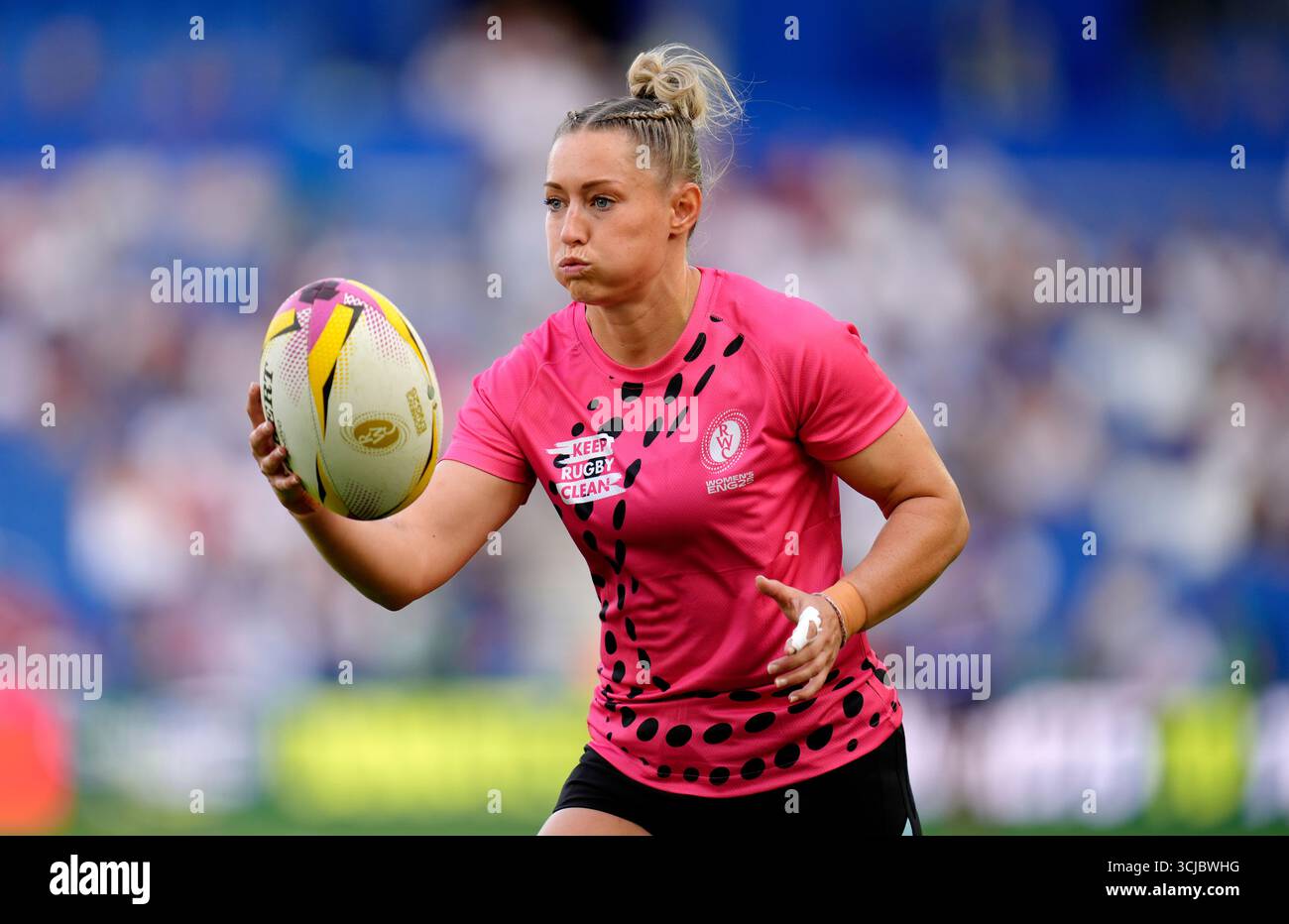England's Natasha Hunt before the Women's Rugby World Cup 2025 pool A ...