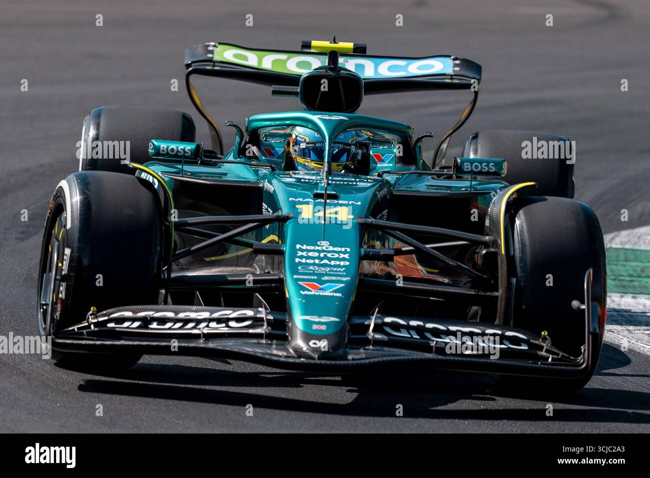 Fernando Alonso (Aston Martin Aramco Formula One Team, Spanien, #14) im ...