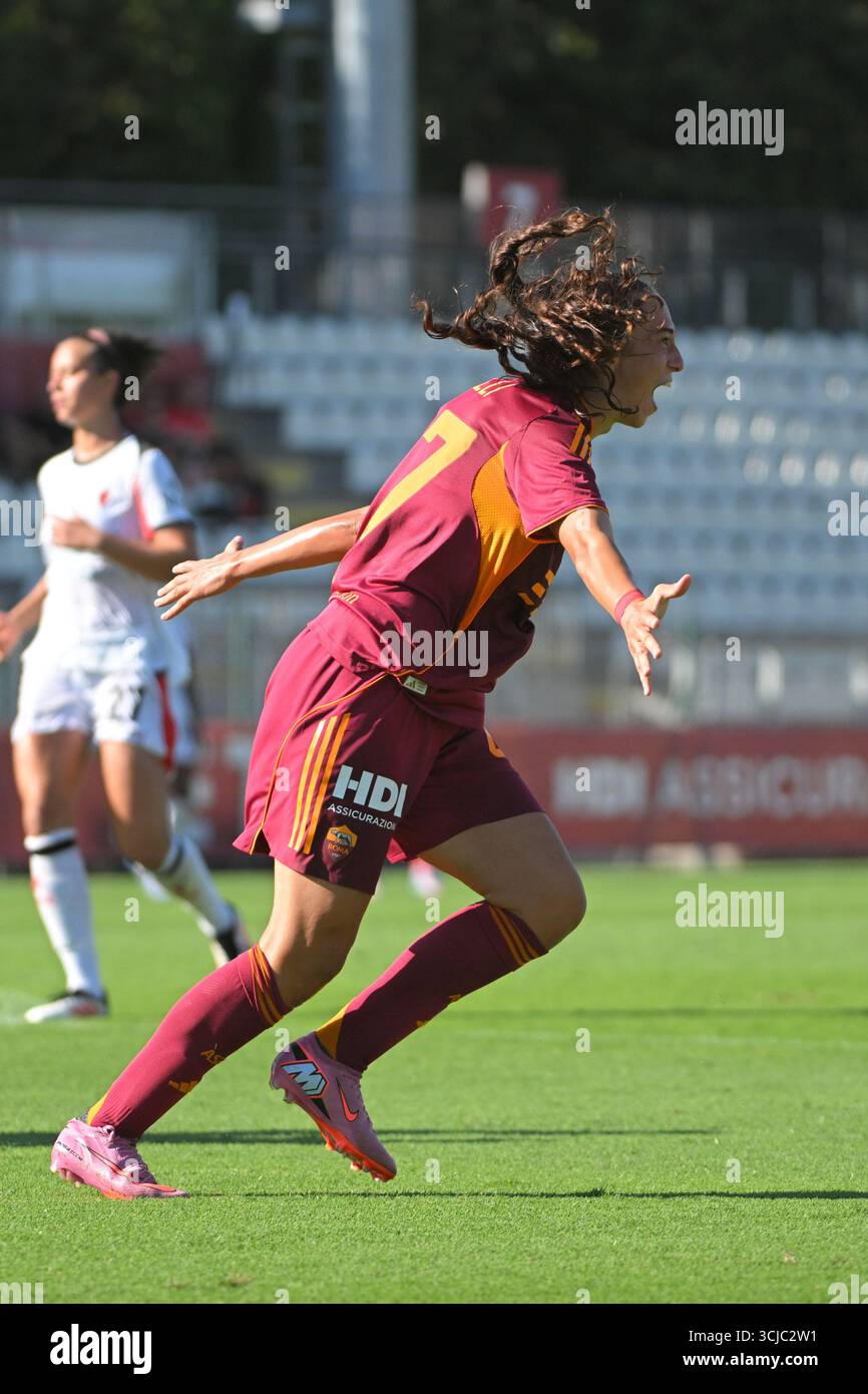 Giulia Galli of A.S. Roma Women celebrates after scoring during the 2nd ...