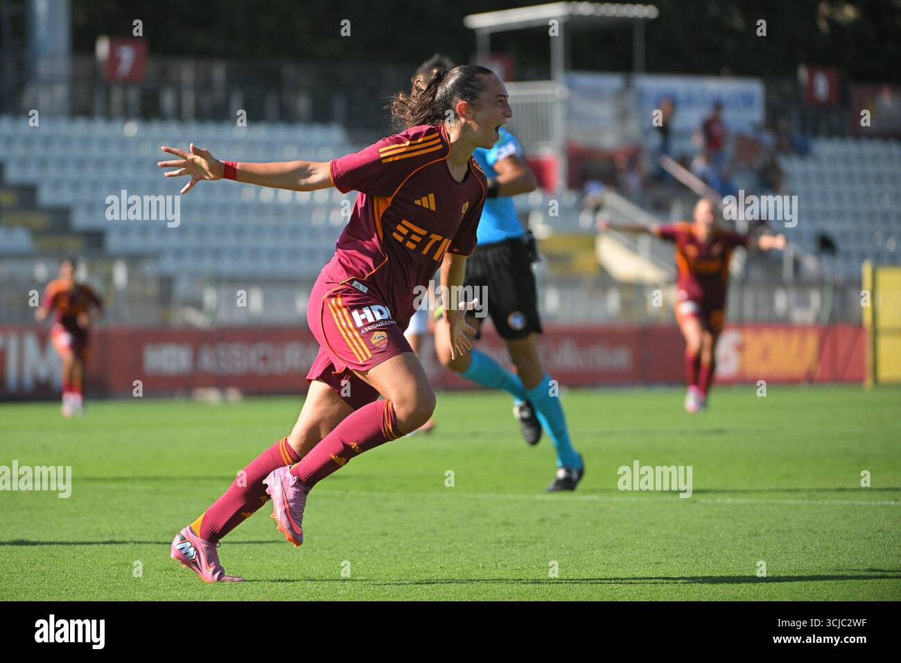Giulia Galli of A.S. Roma Women celebrates after scoring during the 2nd ...