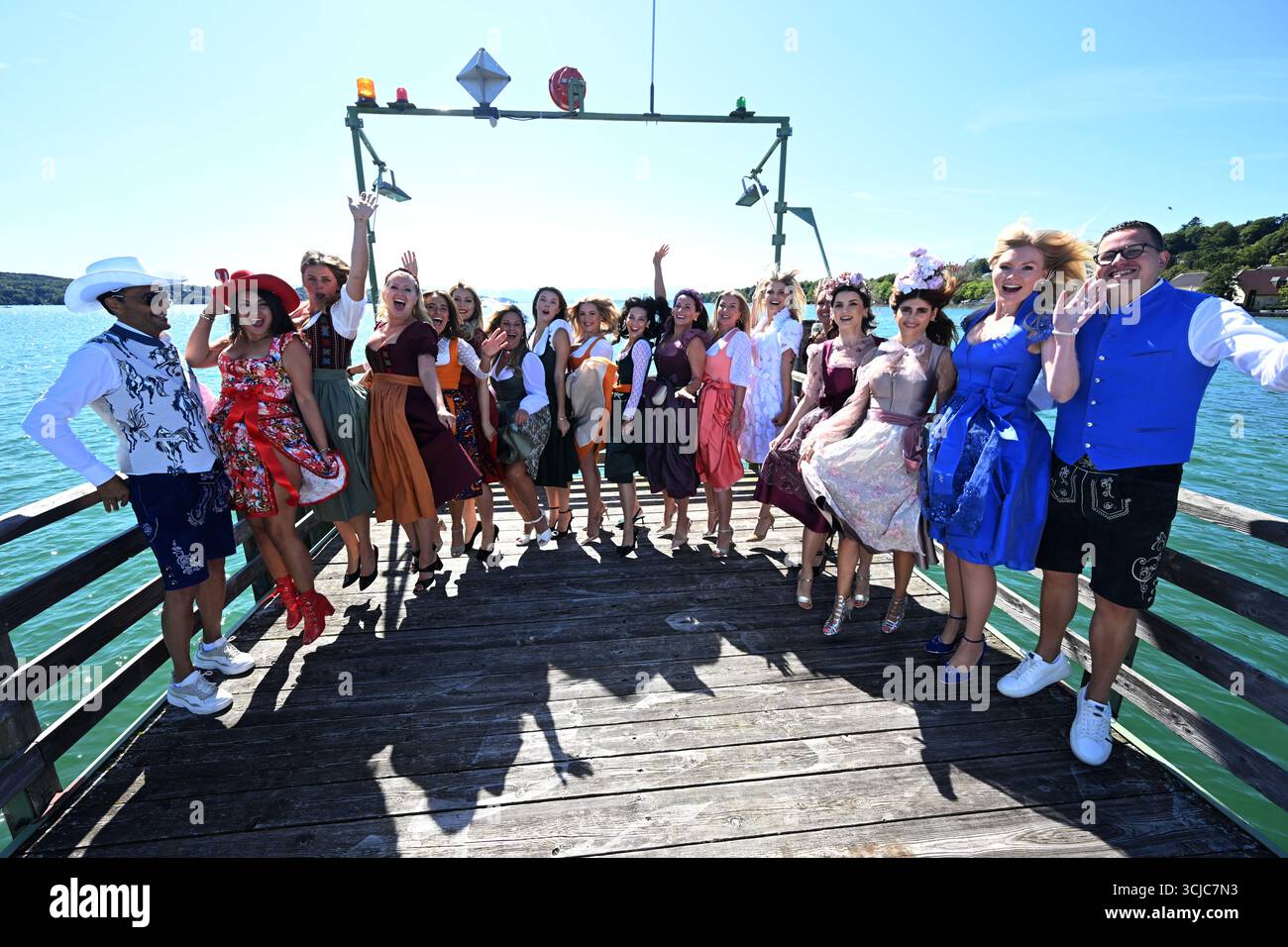 PRODUCTION - 06 September 2025, Bavaria, Starnberg: Models Alessandro ...