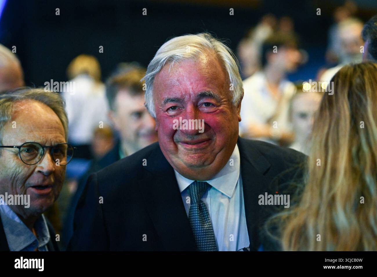 President of the French Senate Gerard Larcher arrivers during Les ...