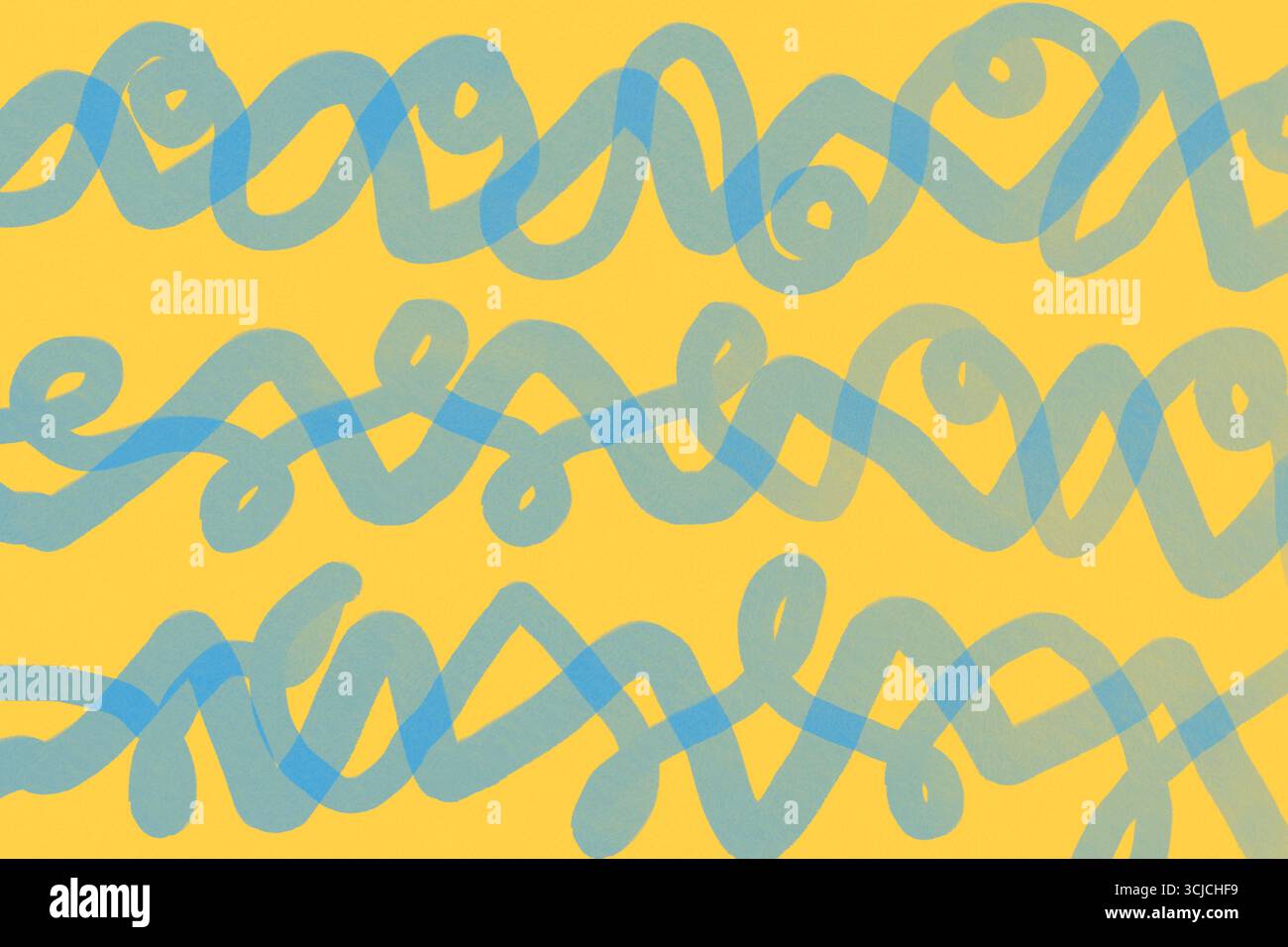 Illustration of abstract optical art with blue, wavy geometric patterns ...