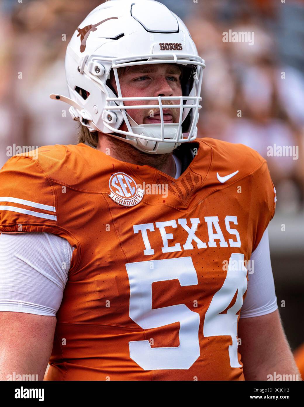 Sept 6, 2025. Cole Hutson (54) of the Texas Longhorns in action vs the ...
