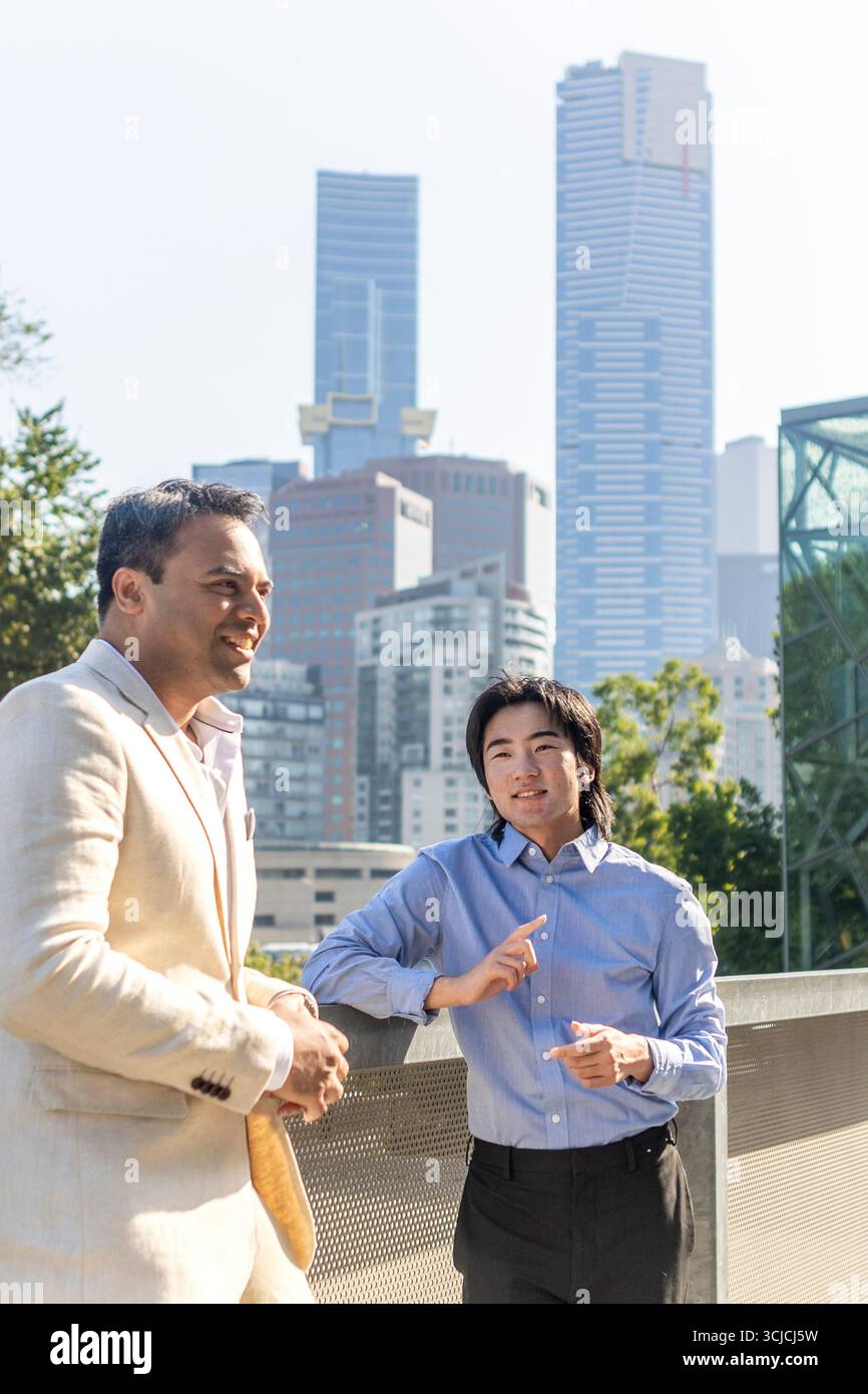 Two professional men engage hi-res stock photography and images - Alamy