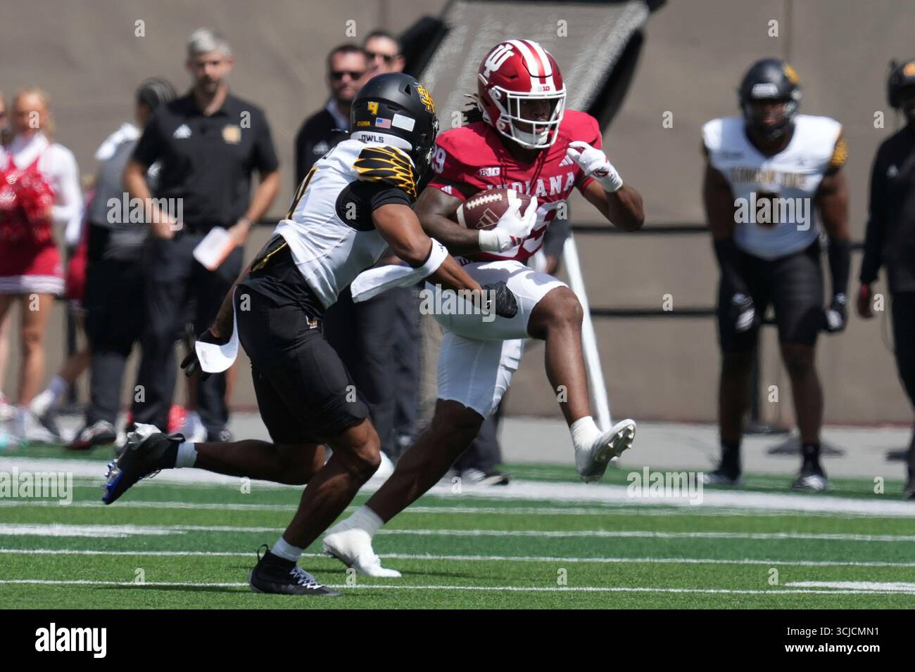 Indiana running back Lee Beebe Jr. (29) runs past Kennesaw State ...