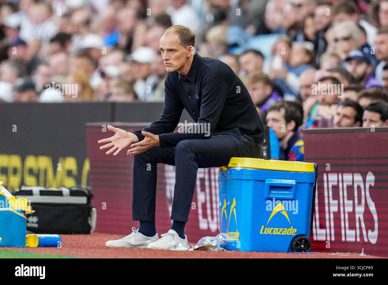 Coach of the England National Team, Thomas Tuchel, during the Group K ...