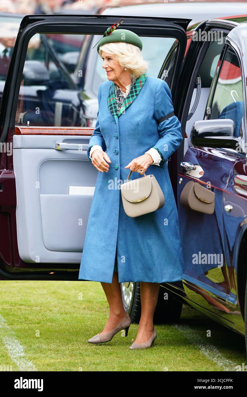 Braemar, Scotland, 6th. Sept, 2025. King Charles III and Queen Camilla ...