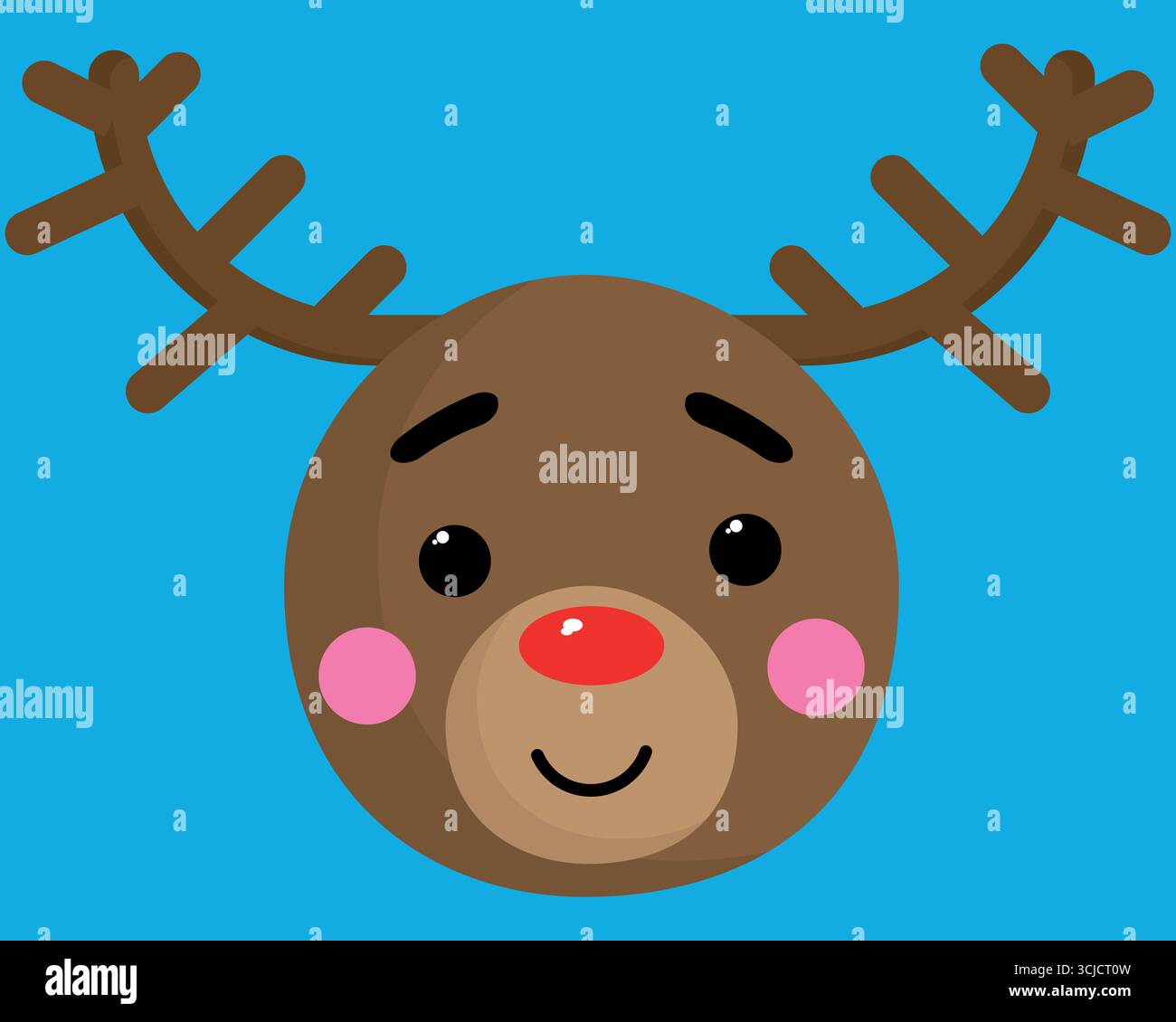 Christmas reindeer cartoon character Stock Vector Images - Alamy
