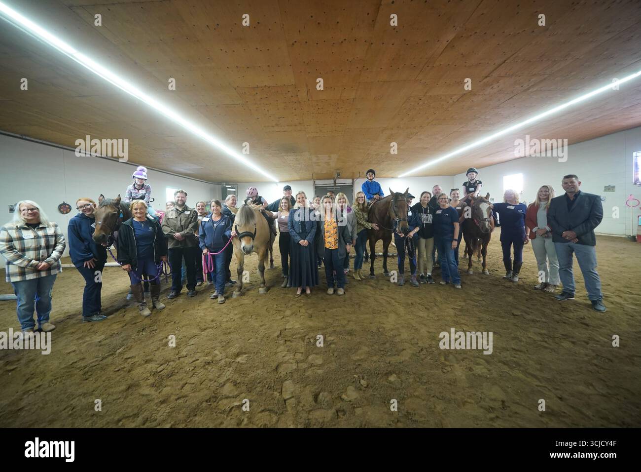 The Duchess of Edinburgh (centre) during a visit to the Opening Gaits ...