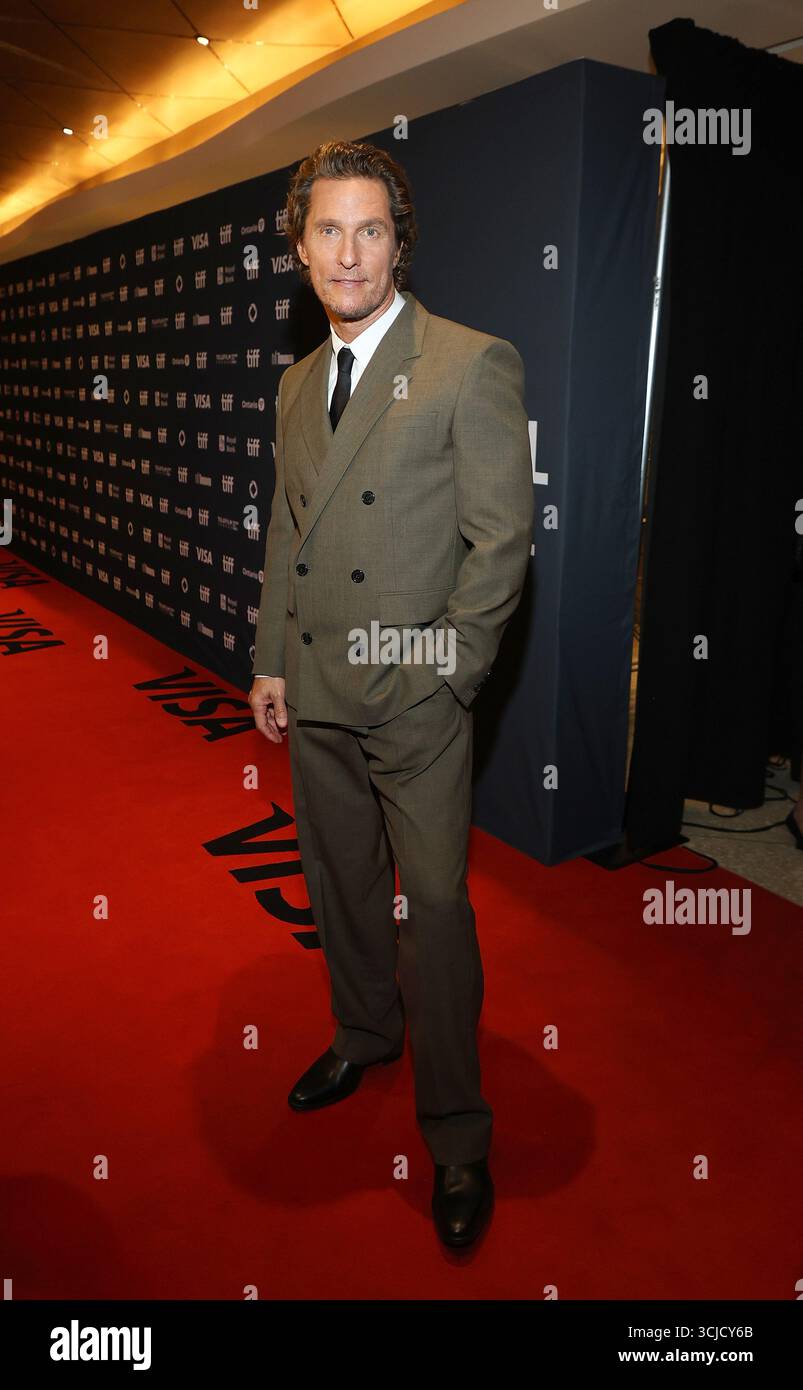 Matthew McConaughey attends the premiere of "The Lost Bus" during the ...