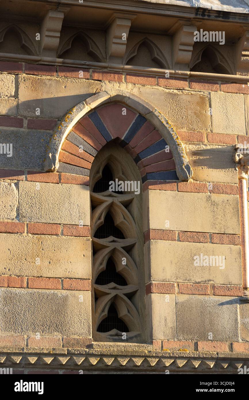 Gothic style brick tracery hi-res stock photography and images - Alamy