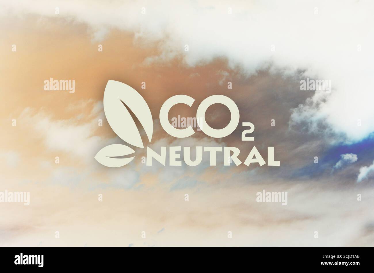 reducing CO2 emissions to stop climate change. green energy background ...
