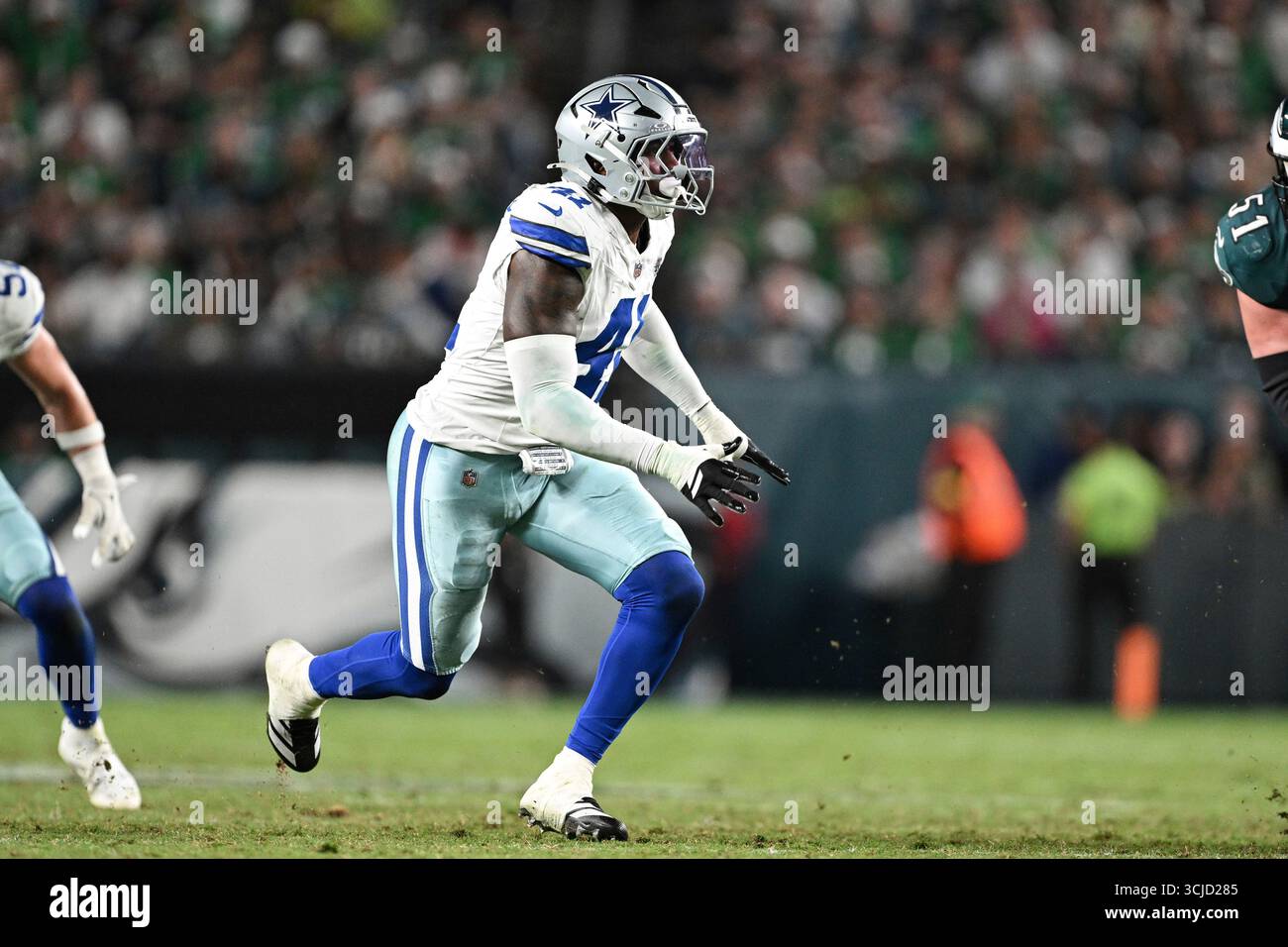 Dallas Cowboys defensive end Donovan Ezeiruaku in action during the ...