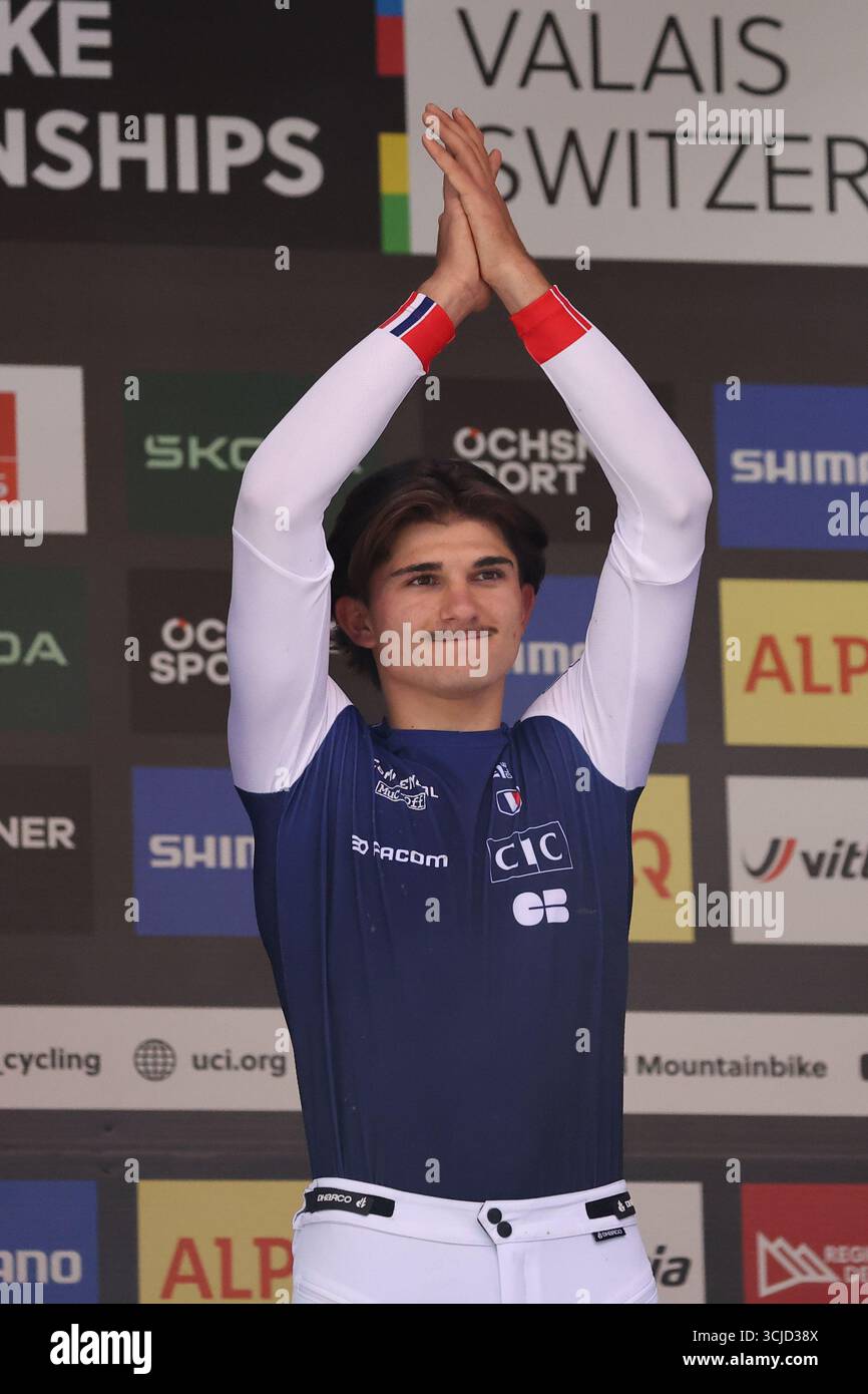 06/09/2025, Champéry, Champéry 2025 UCI Mountain Bike World Championships, Max Alran (FRA) Gold ...