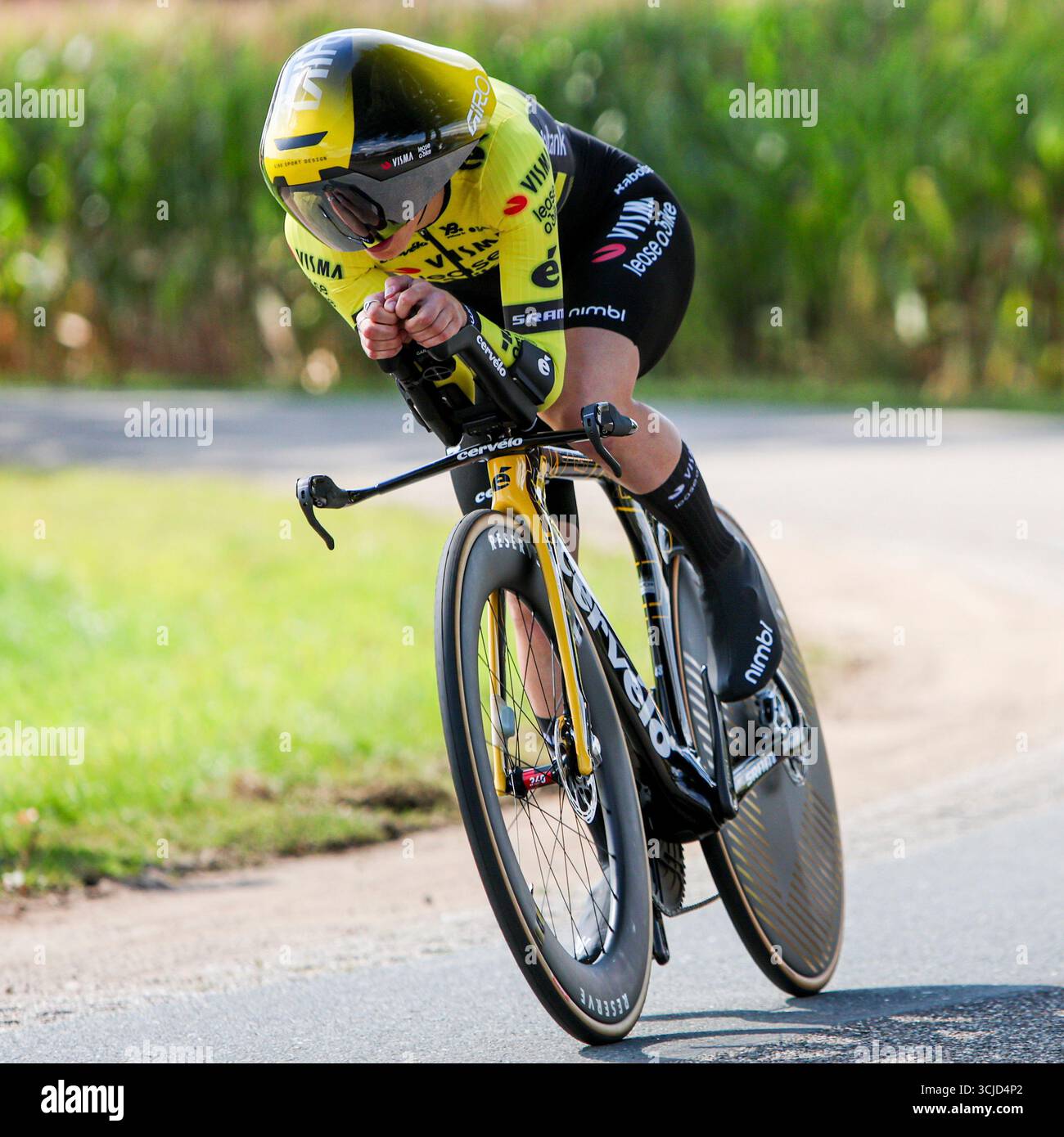 Margaux Vigie – Team Visma | Lease a Bike competing in the Stage 5 ...