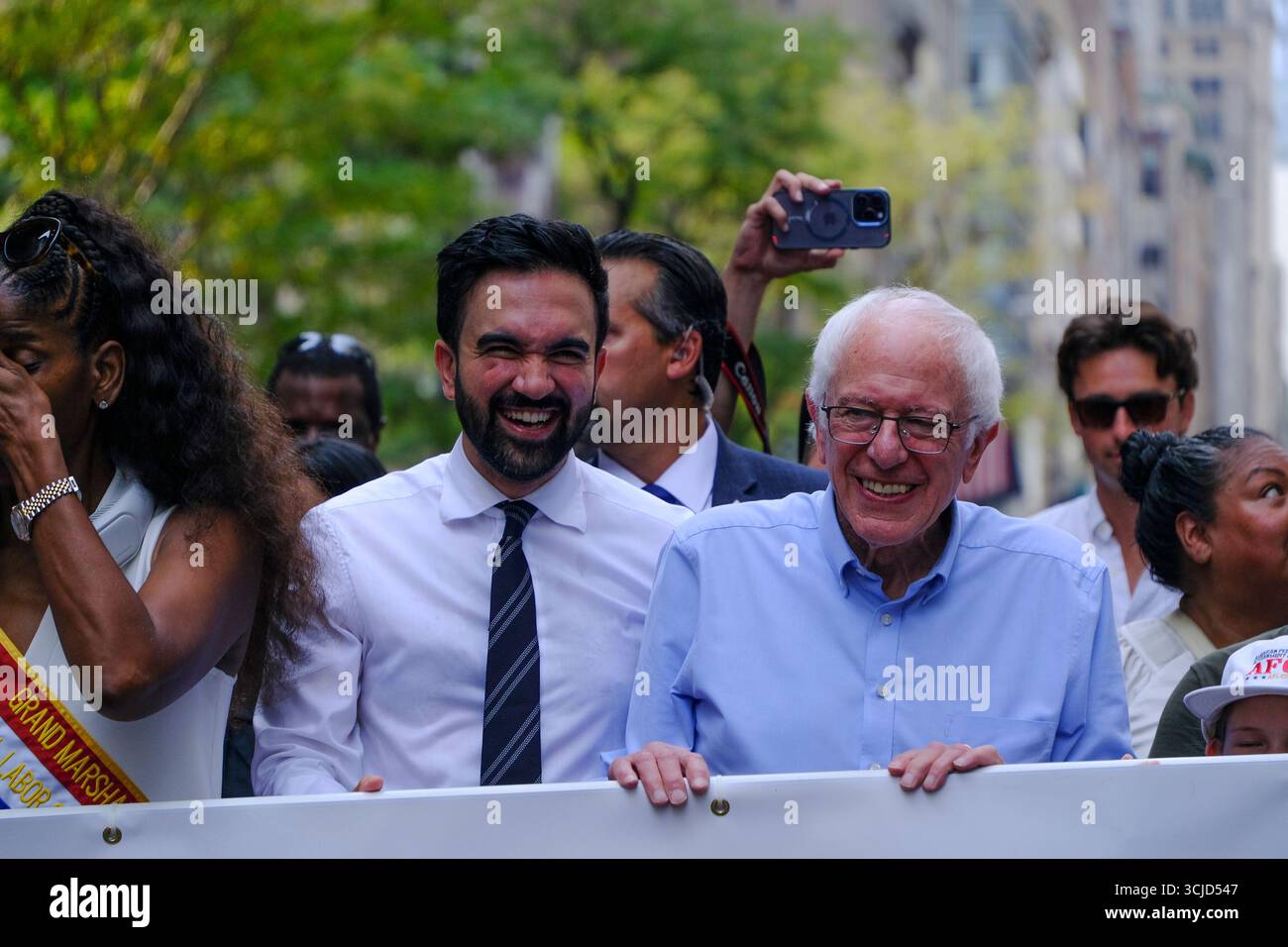 Bernie sanders and zohran mamdani hi-res stock photography and images ...