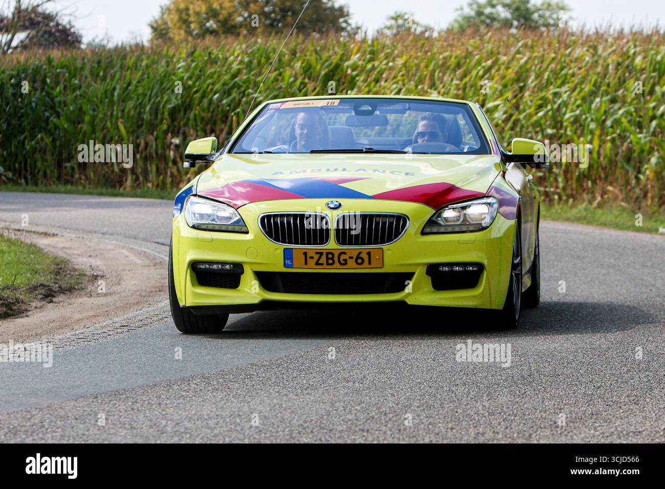 ambulance vehicle seen during the Stage 5 Doetinchem-Westendorp ITT of ...