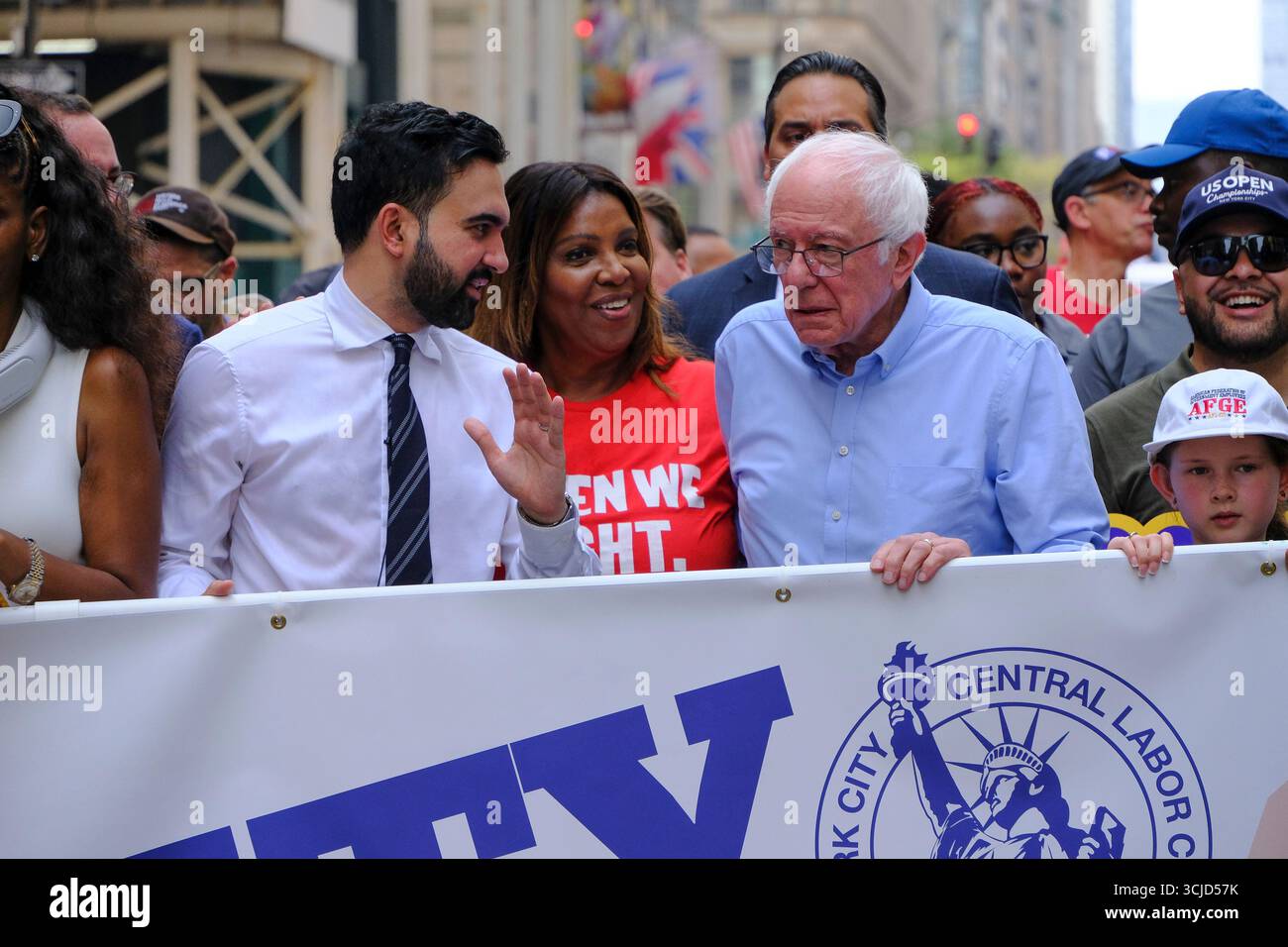 Bernie sanders and zohran mamdani hi-res stock photography and images ...