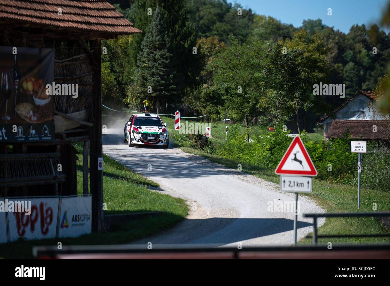 Janos Szilagyi of Croatia and Robert Buzas of Hungary compete with ...