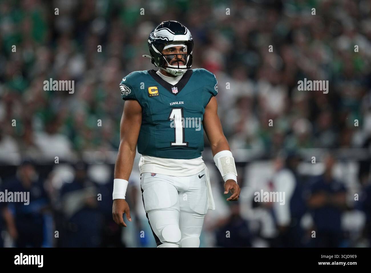 Philadelphia Eagles' Jalen Hurts plays during an NFL football game ...
