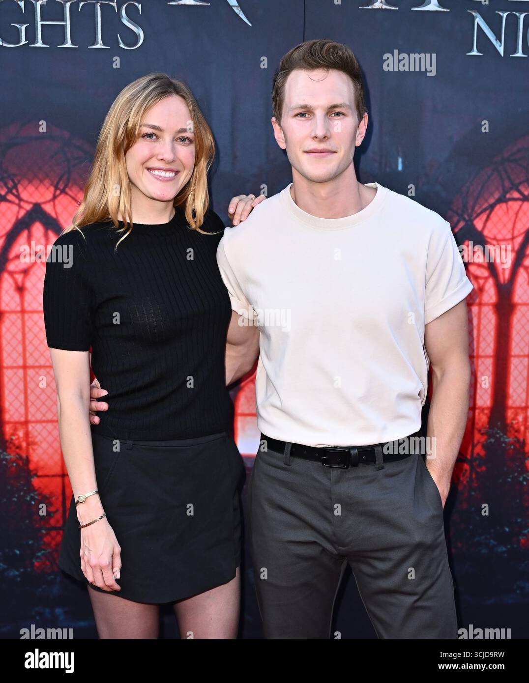 Madison Lawlor and Orion Smith arriving to Universal Studios Hollywood Horror Nights Opening ...