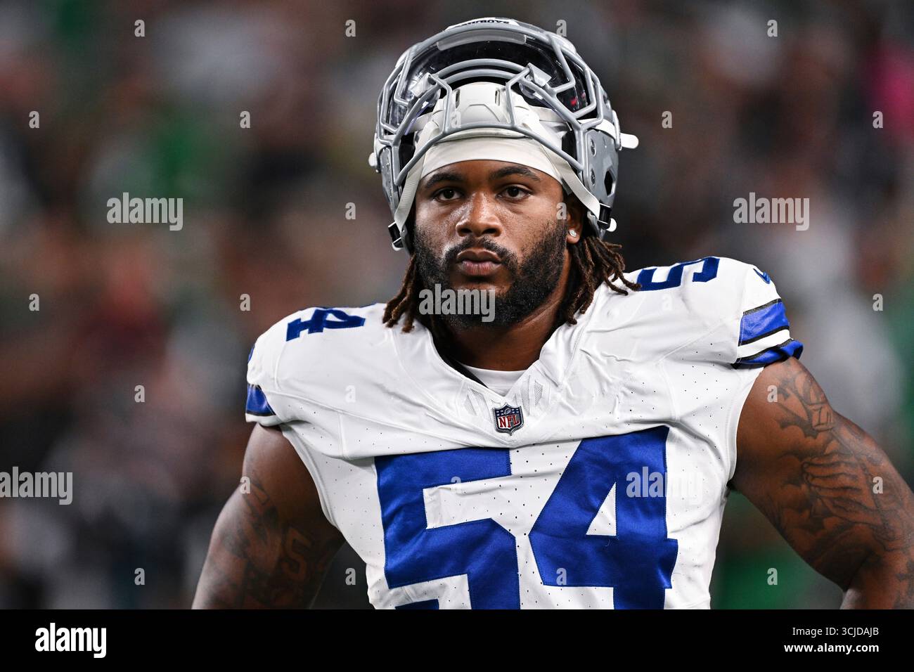 Dallas Cowboys defensive end Sam Williams (54) looks on during pre-game ...