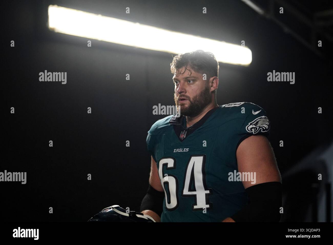 Philadelphia Eagles' Brett Toth walks off the field before an NFL ...