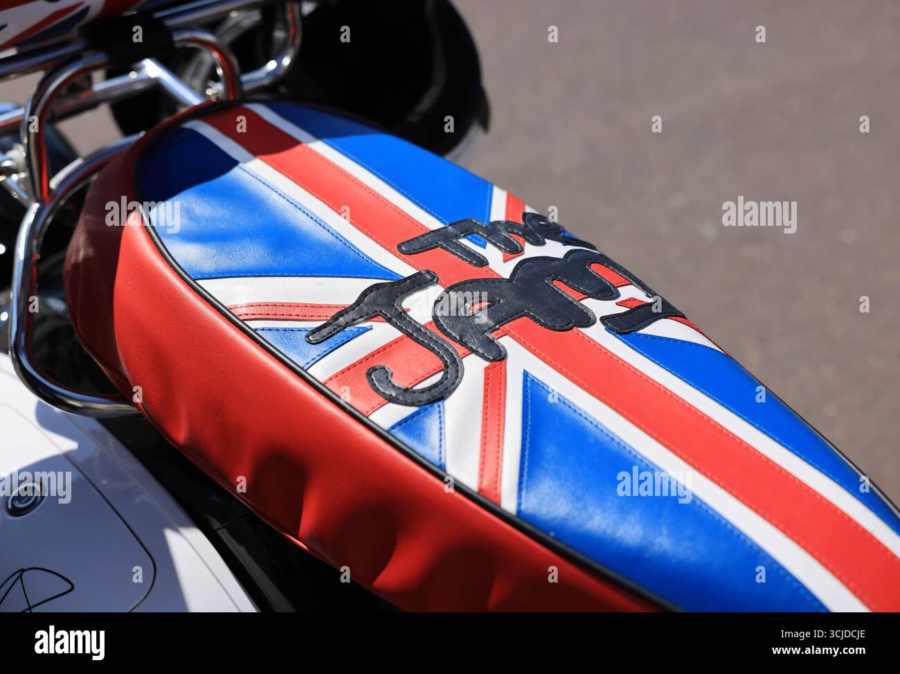 Mopeds gathered for the Mod Weekender which happens every August Bank ...