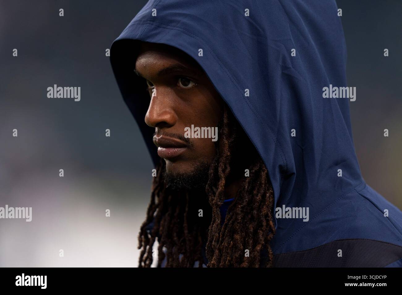 Dallas Cowboys wide receiver CeeDee Lamb looks on during warm-ups prior ...