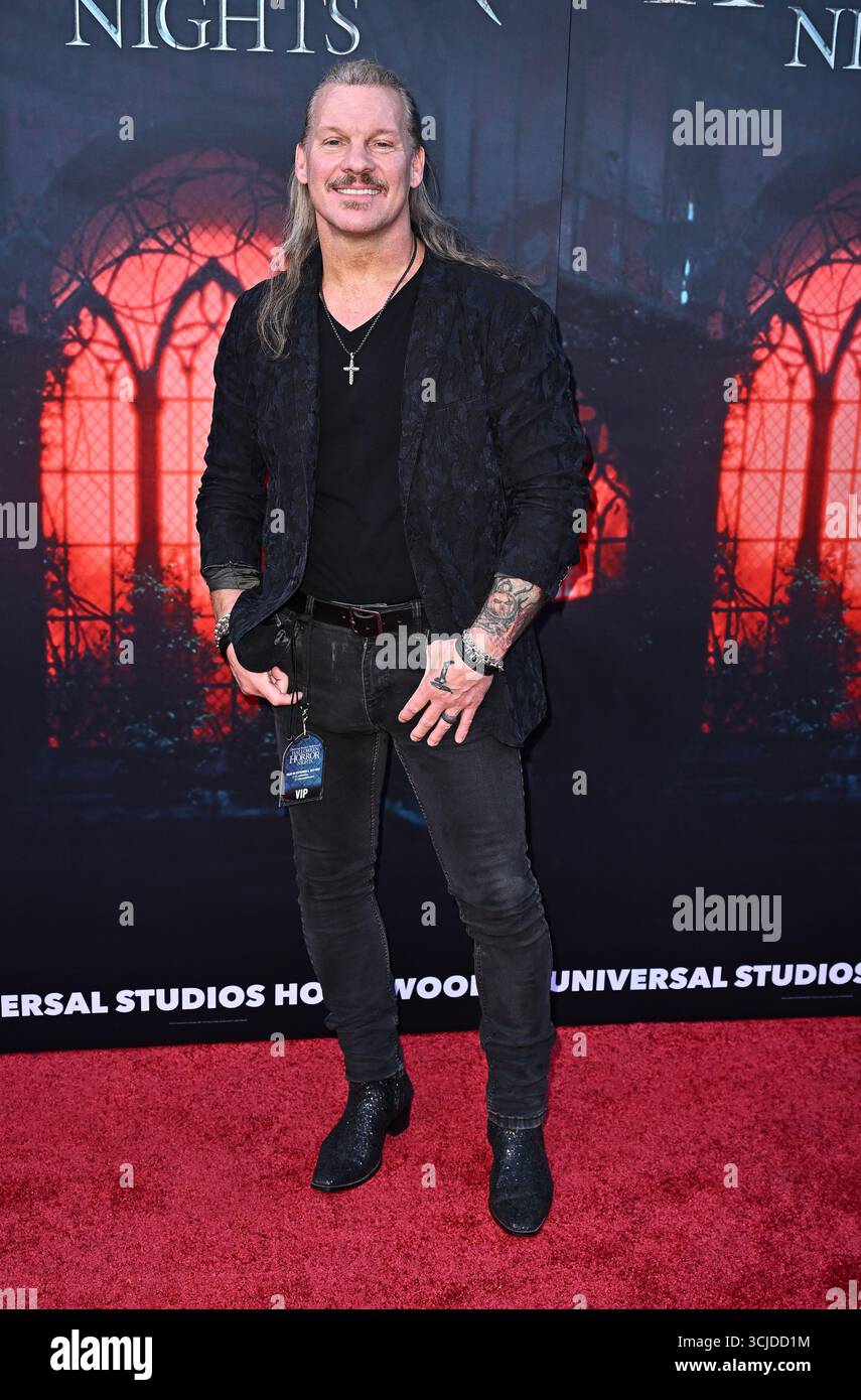 Chris Jericho arriving to Universal Studios Hollywood Horror Nights ...