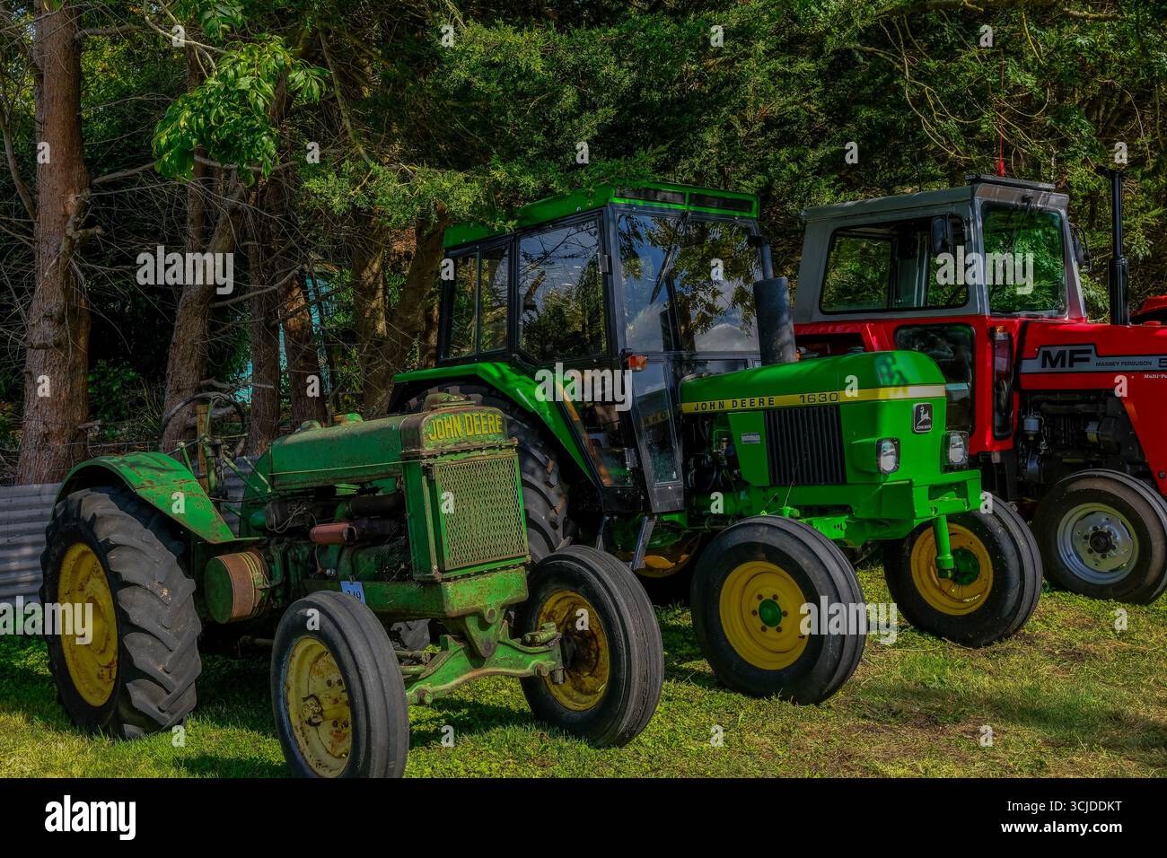 September 2025 - Green and yellow John Deere tractors on show at ...