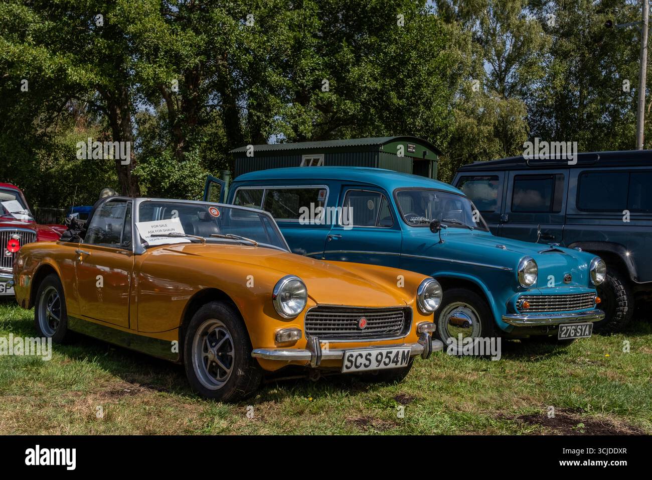 September 2025 - Classic MG Midget on show at Ashcott in Somerset ...