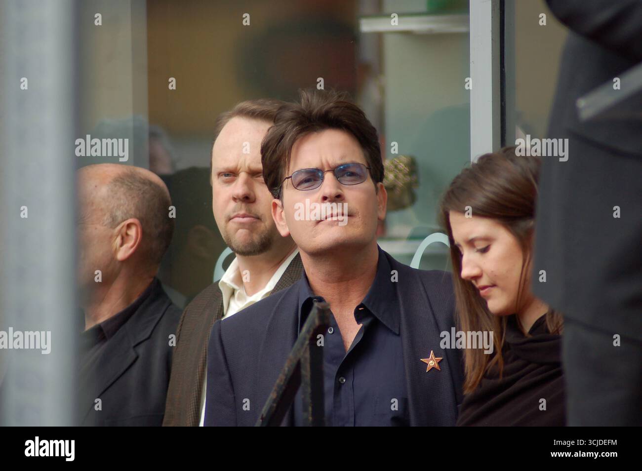 Actor Charlie Sheen attends television producer Chuck Lorre’s Hollywood ...