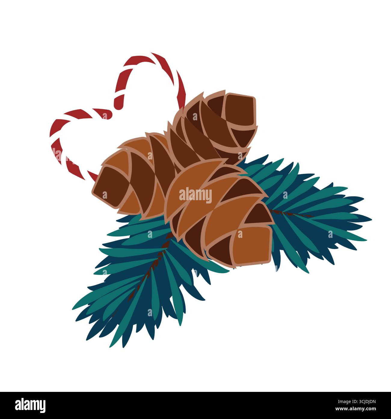 Zero waste christmas decoration Stock Vector Images - Alamy