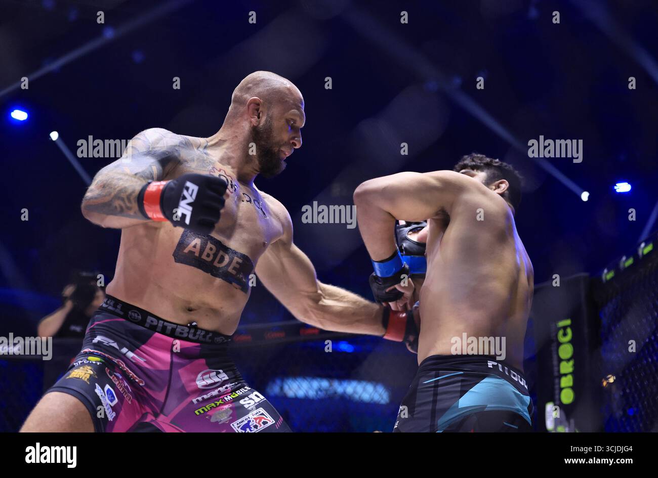 Michal Andryszak of Poland punches Said Sowma of United States in ...