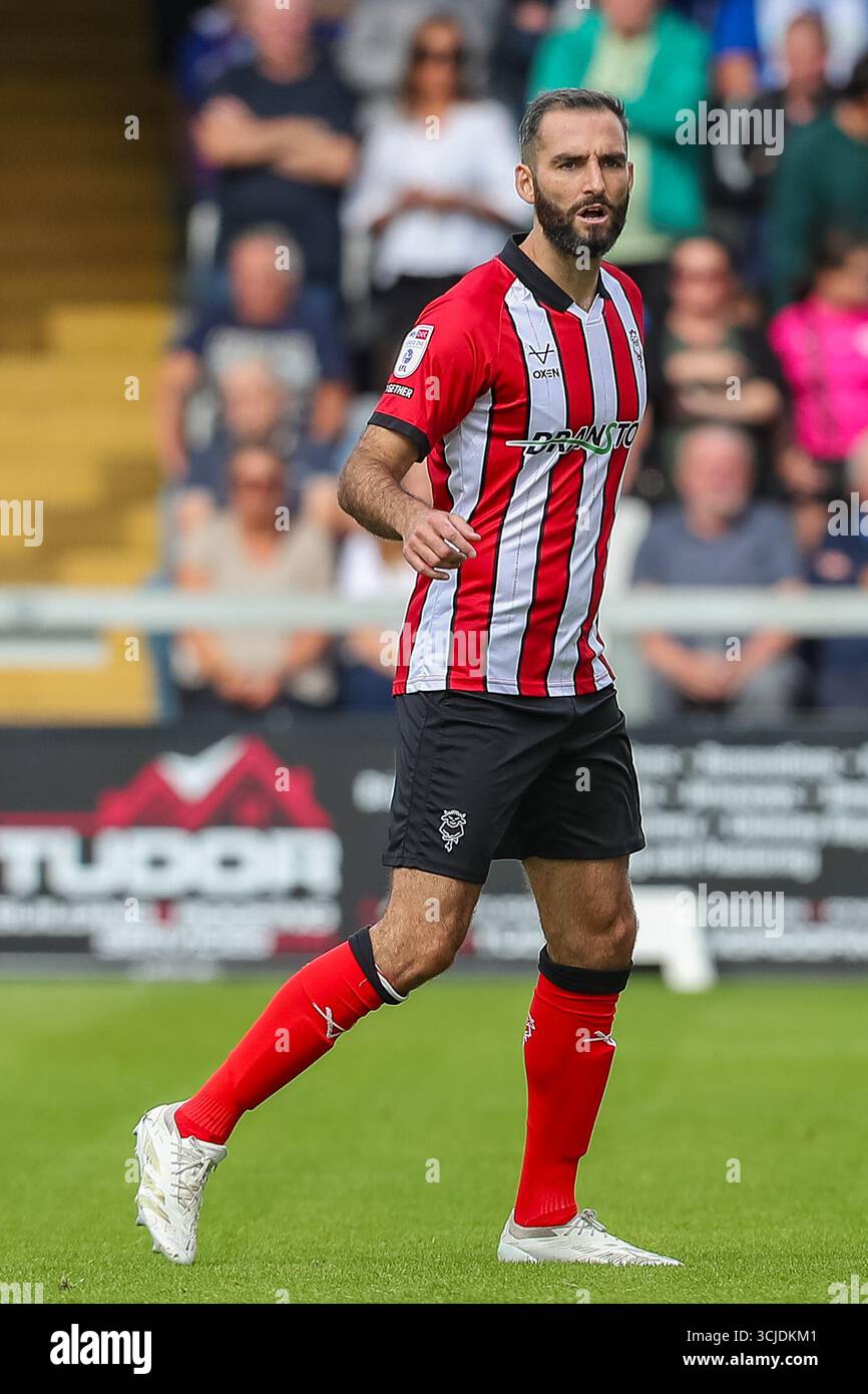 Adam Jackson Of Lincoln City during the Lincoln City FC v Wigan Athletic FC Sky Bet League One ...