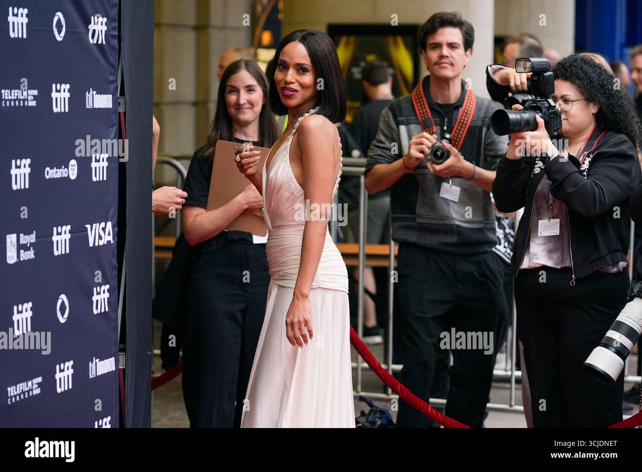 Kerry Washington attends the premiere of "Wake Up Dead Man: A Knives ...