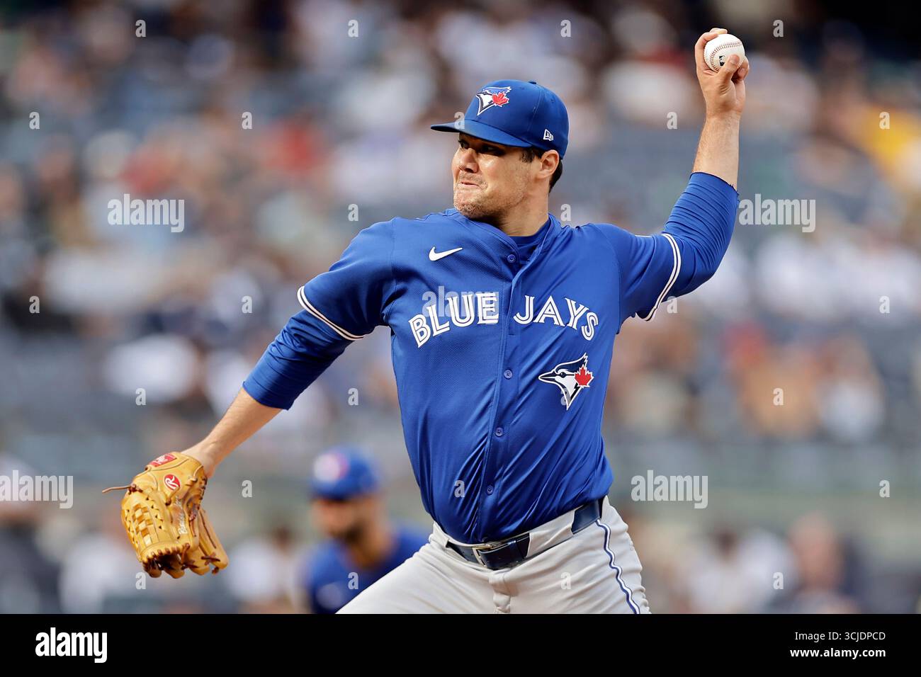 Toronto Blue Jays pitcher Brendon Little (54) throws during the sixth ...