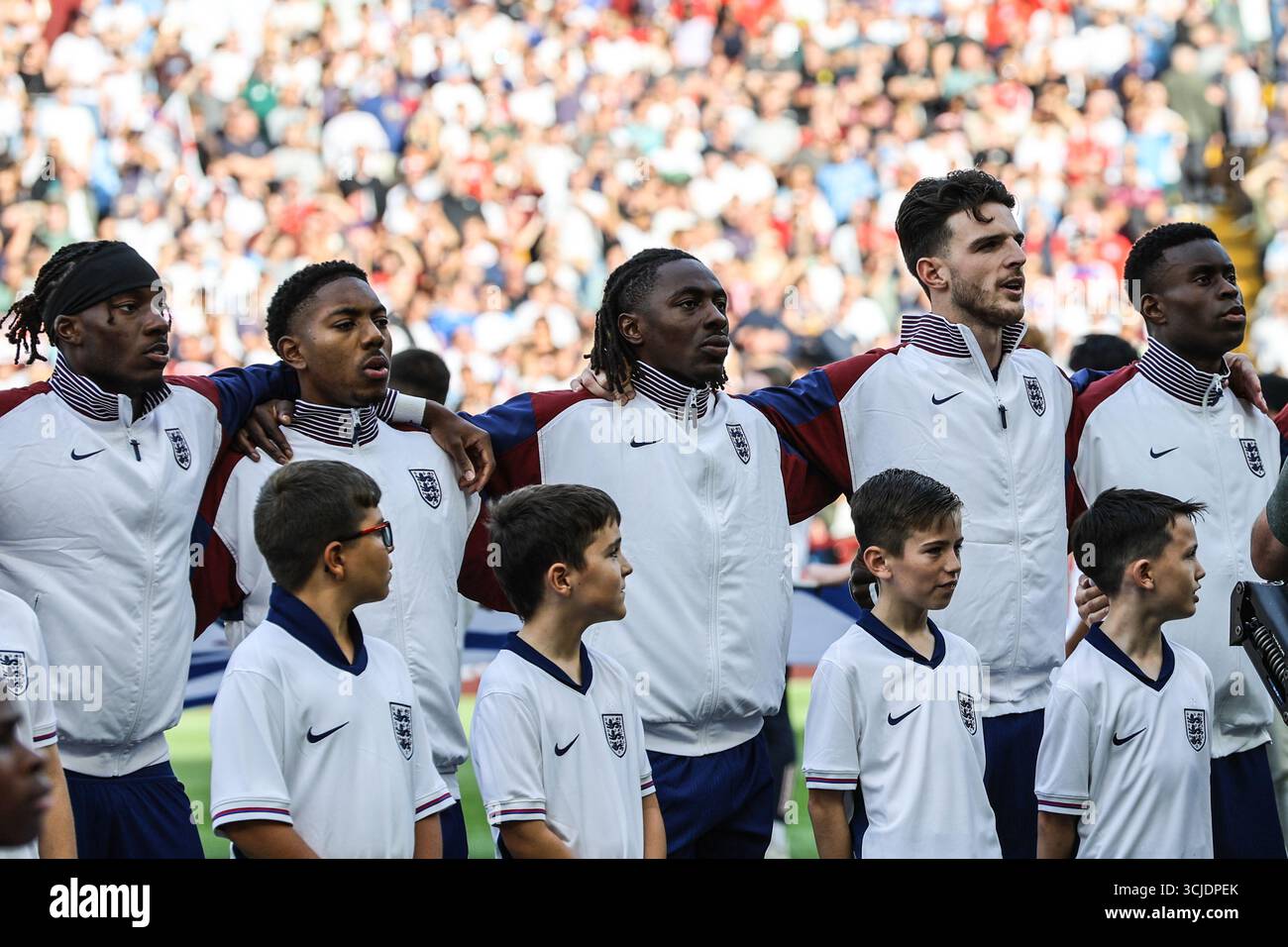 England players line up during the 2026 FIFA World Cup Qualifier game ...