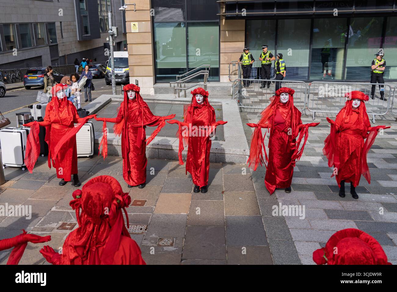 Edinburgh Scotland, UK. 6th September 2025. Protesters gather outside ...