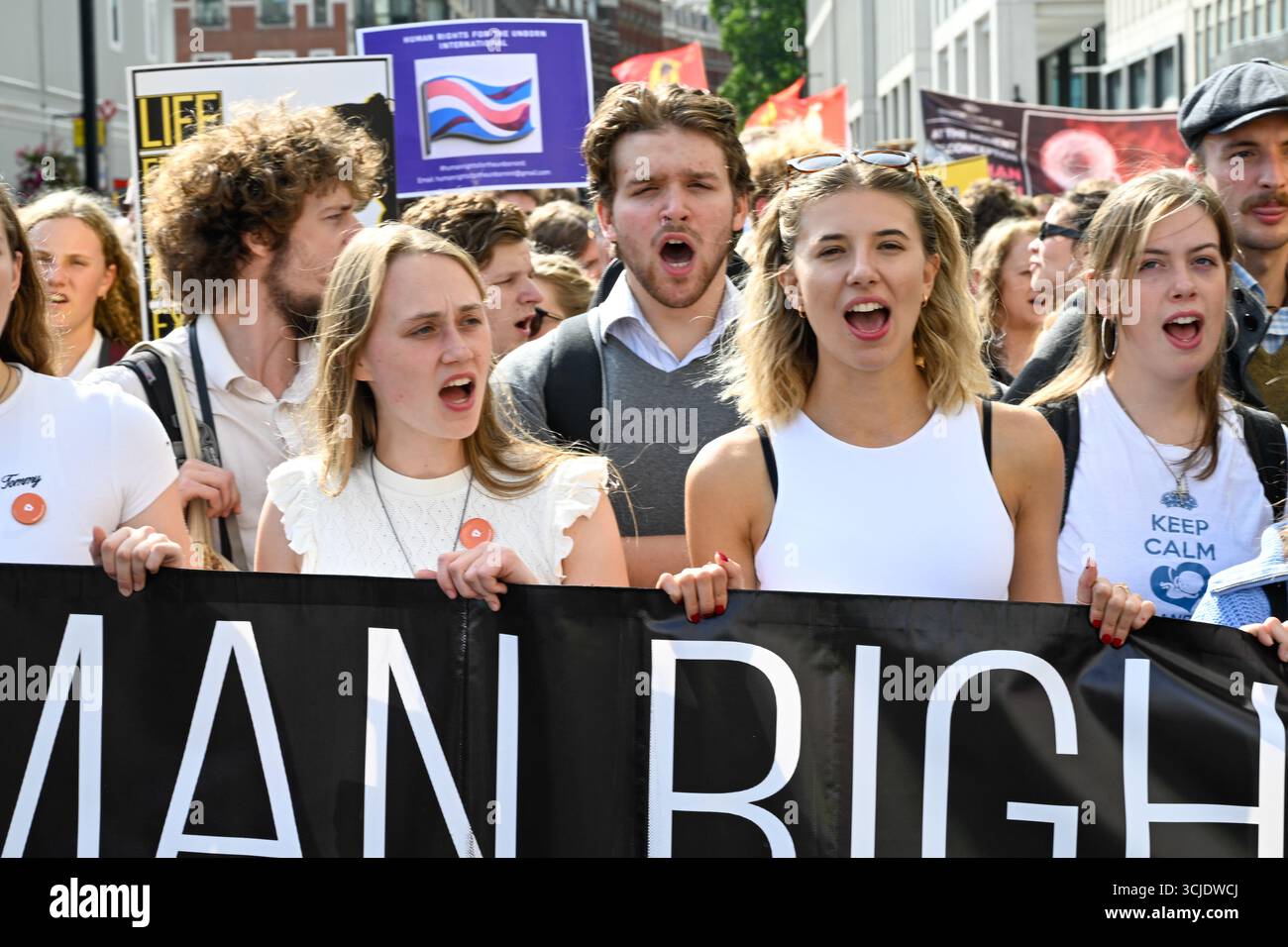 London, UK, 6th September 2025: March by Pro Life activists was heldin ...