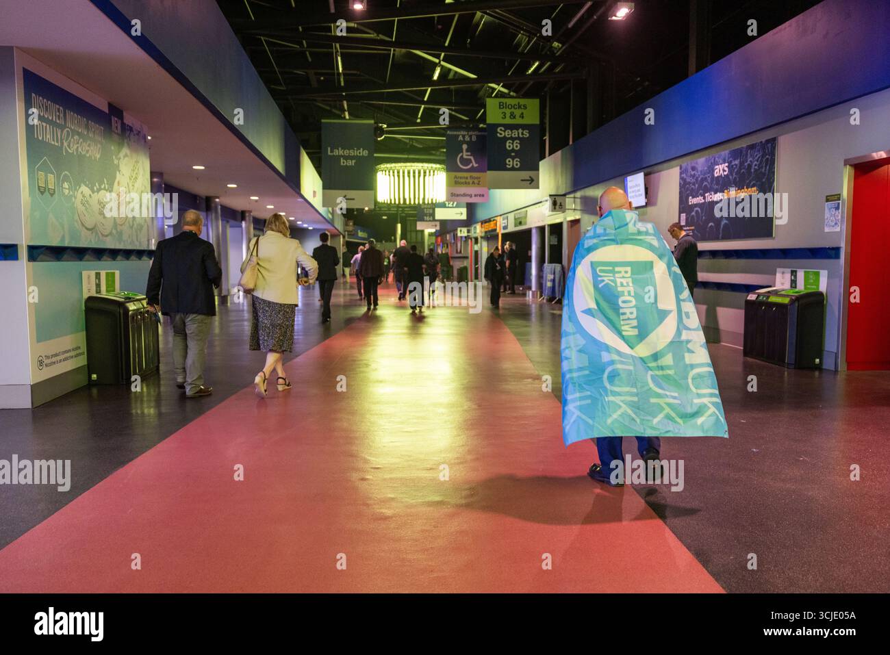 Birmingham, UK. 05 SEP, 2025. Man walks through the corridors with ...