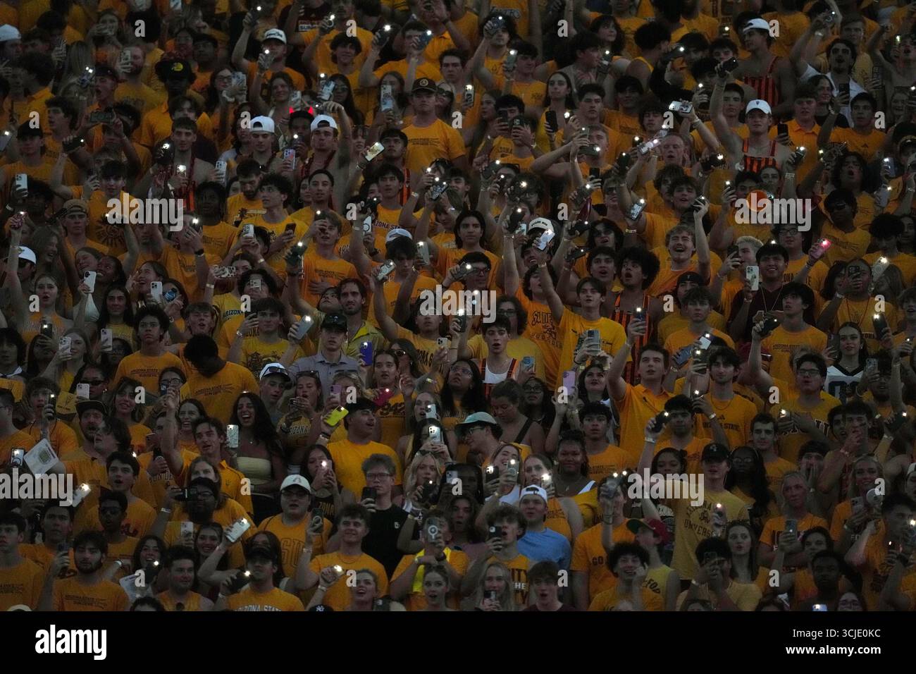 Arizona State students fill the student section prior to an NCAA ...