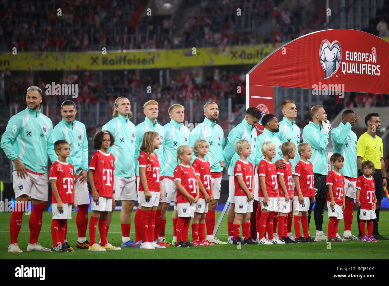 LINZ, AUSTRIA - SEPTEMBER 6: team Austria during the FIFA World Cup ...